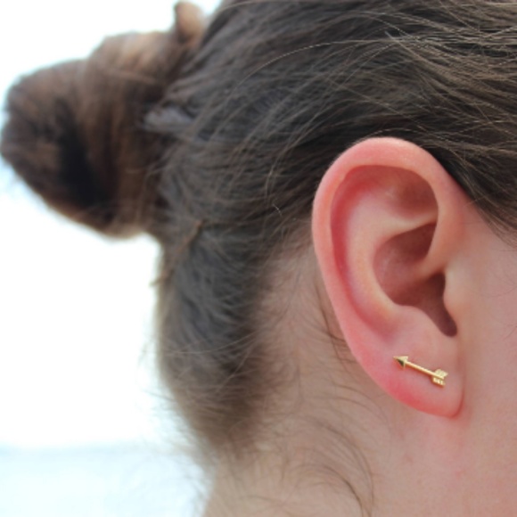 Lindsabeh | Jewelry | Skadi Gold Arrow Stud Earrings | Poshmark